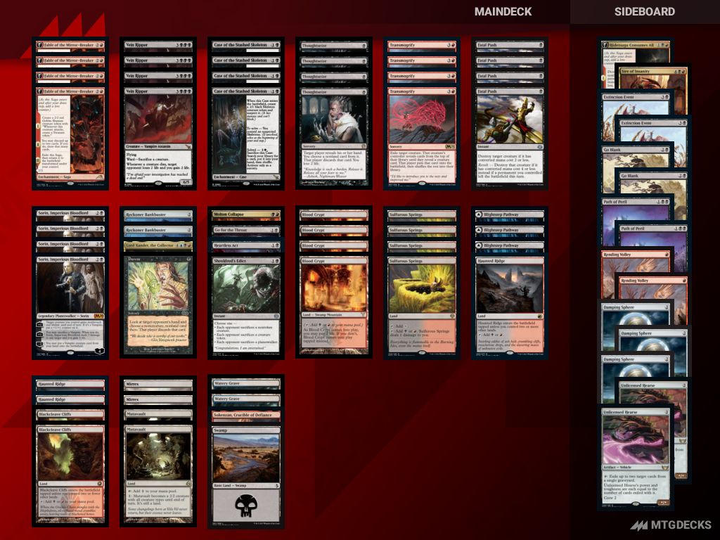 Pioneer Rakdos Transmogrify deck by Okayasu • MTG DECKS