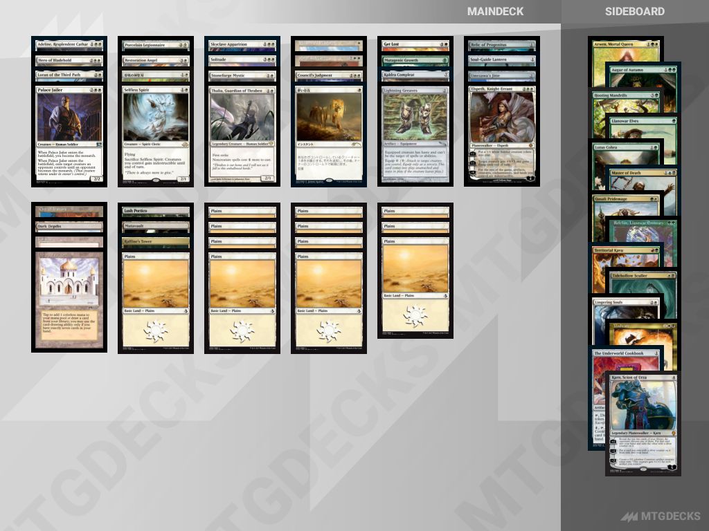 Other mono white no one drops deck by calebdmtg • MTG DECKS