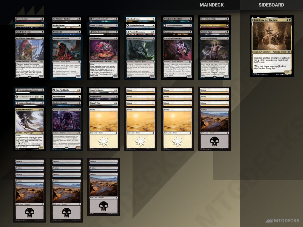 Brawl bartolome brawl deck by Omega_Thanos • MTG DECKS
