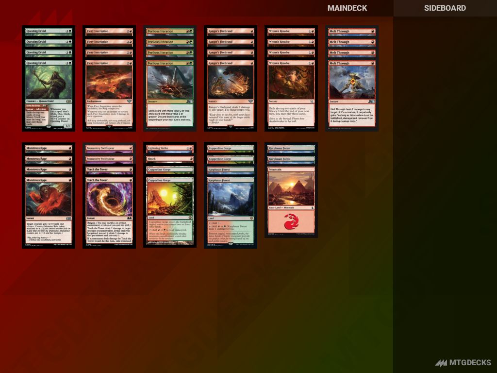 Alchemy A-Gruul Burn (3) deck by kloga • MTG DECKS