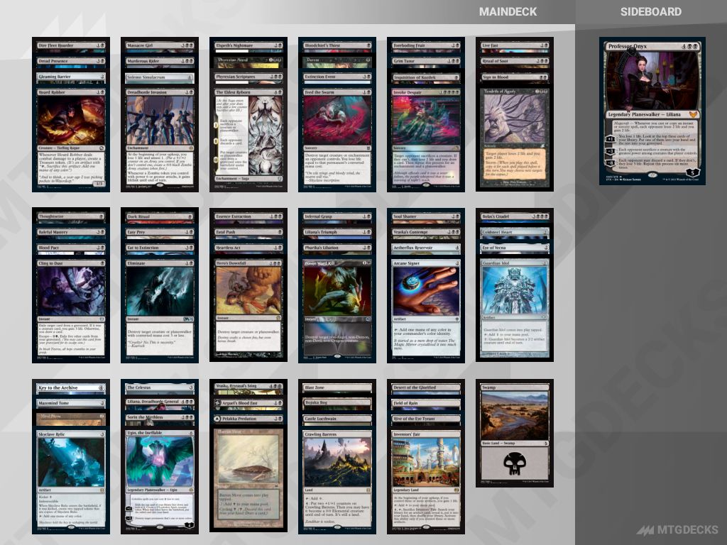 Historic-Brawl Professor Onyx deck by MTGA-Assistant-Meta • MTG DECKS