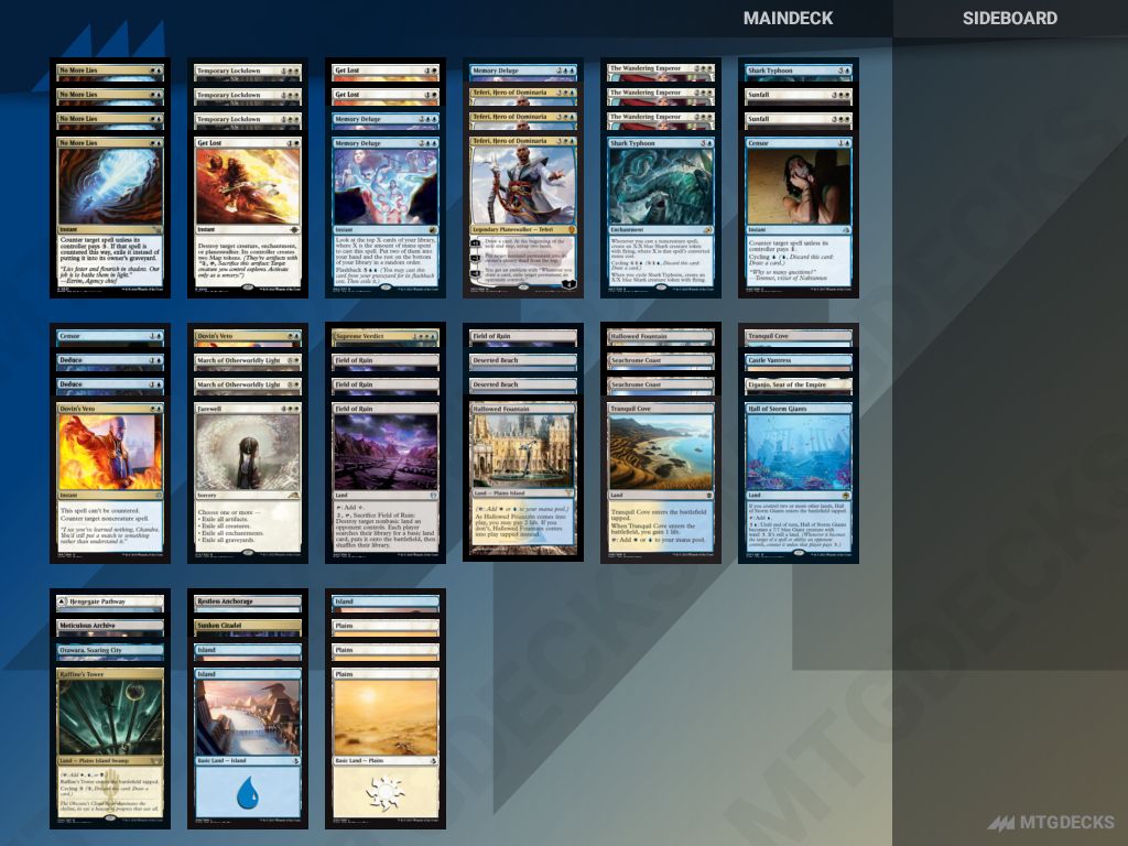 Arena Explorer Azorius Control deck by lain • MTG DECKS