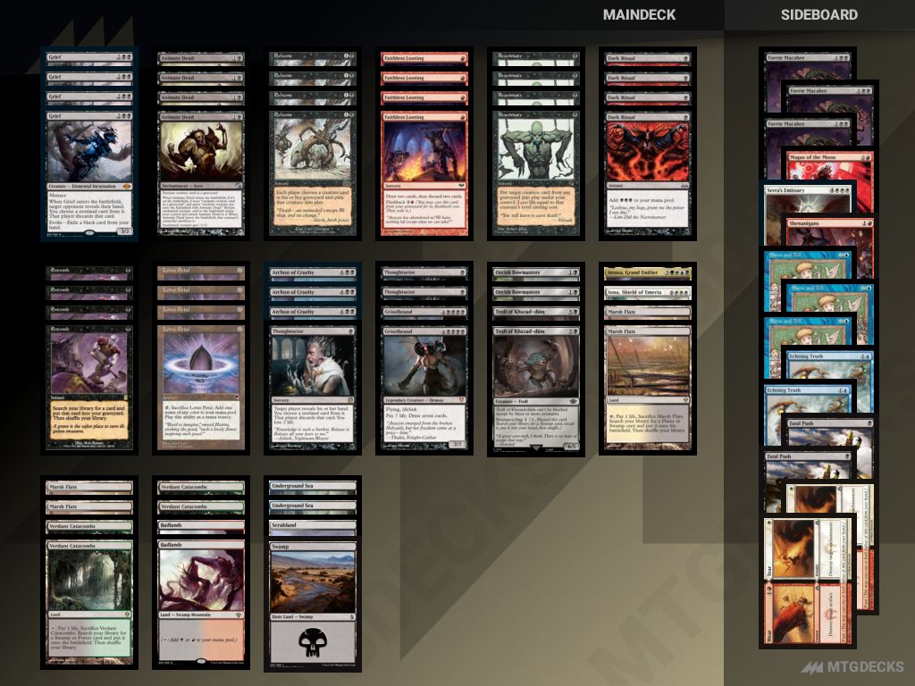 Legacy Reanimator deck by Kevin • MTG DECKS