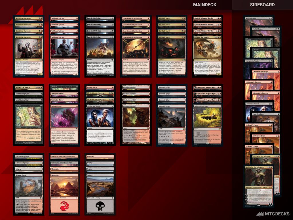 Arena Standard [S] Br sac deck by samsoni1 • MTG DECKS