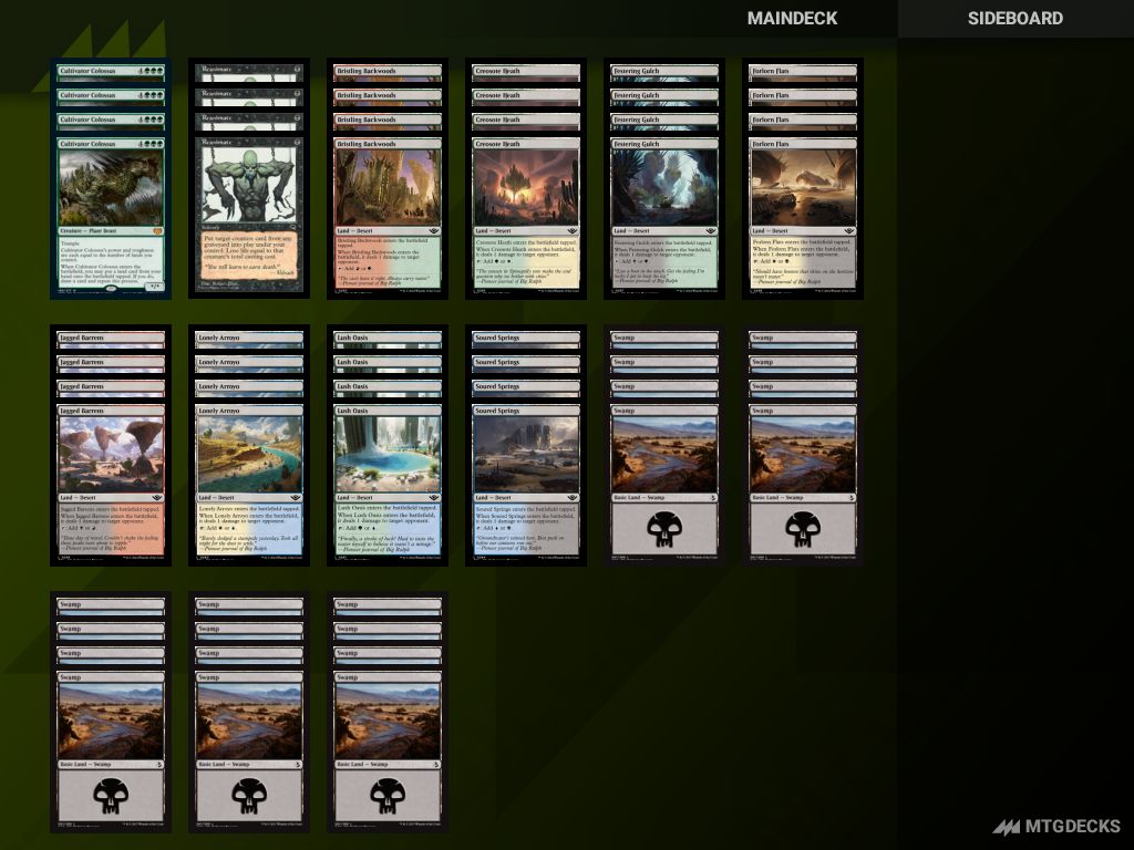 Timeless Turn 2 OTK. Very, very inconsistent. deck by Brakalanga • MTG ...
