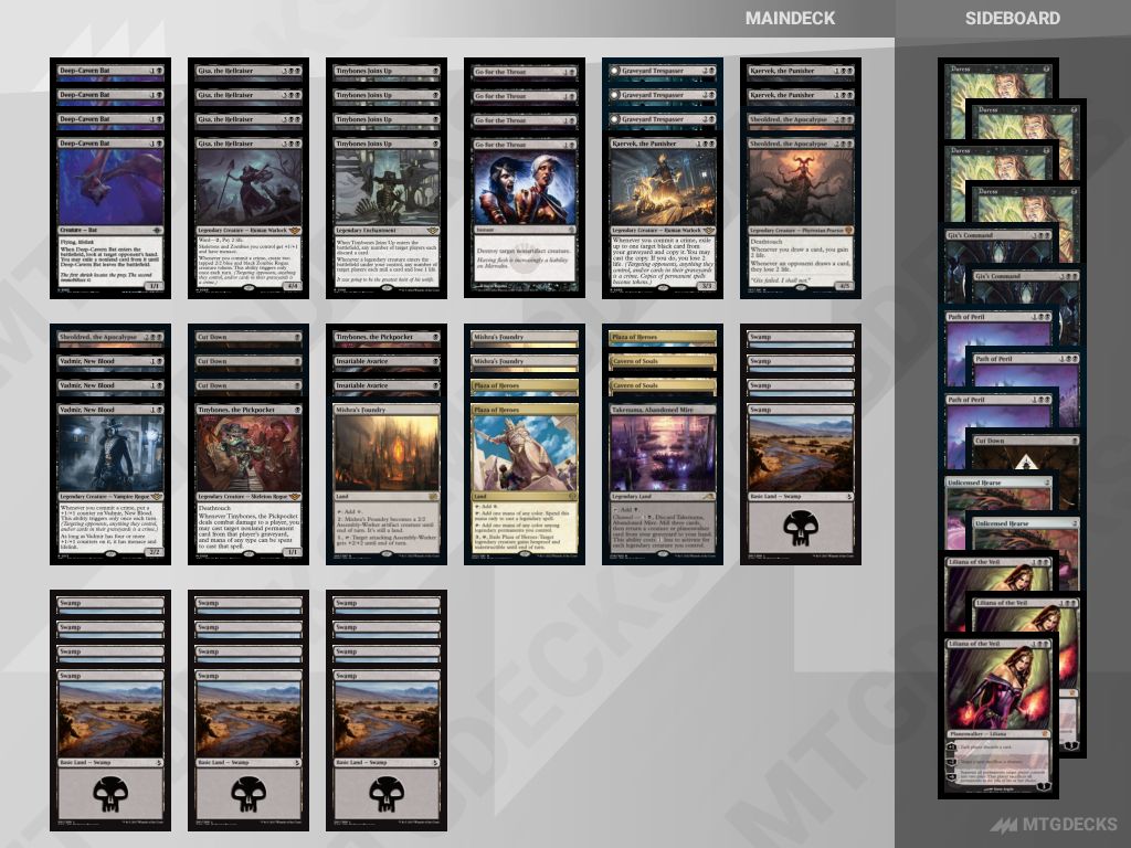 Standard Mono-Black_Crime deck by misplacedginger • MTG DECKS