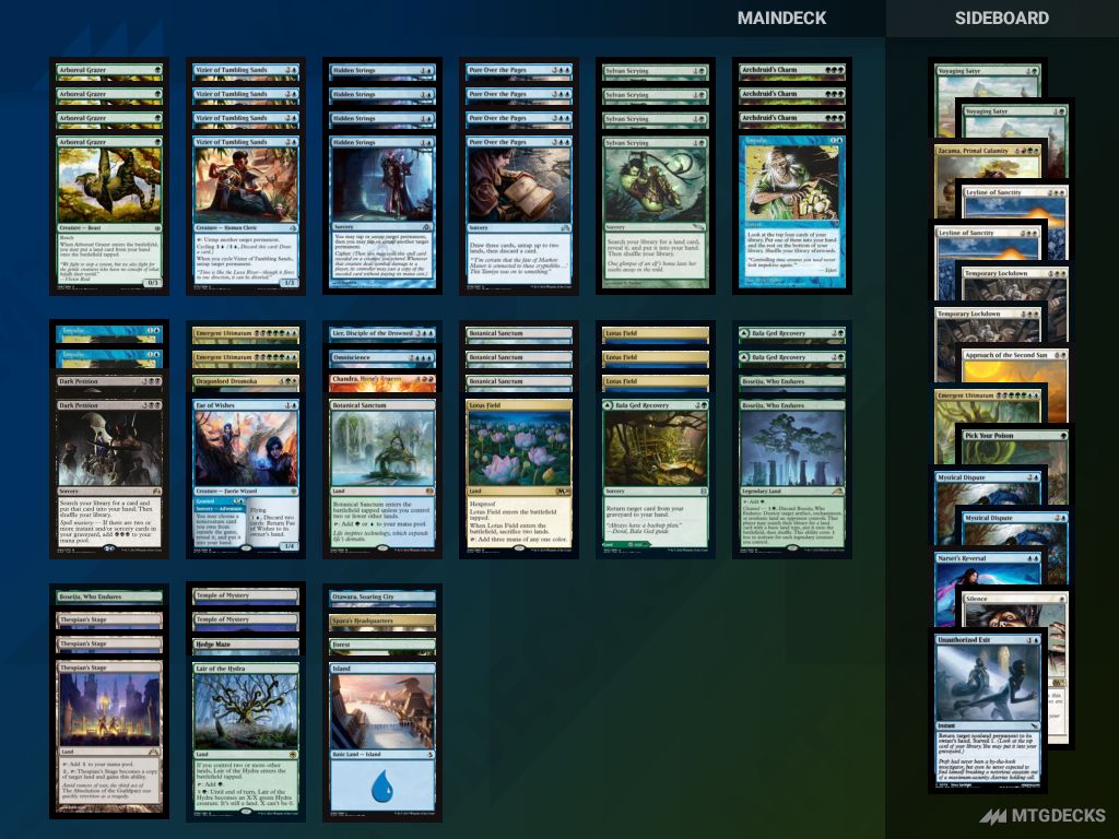 Pioneer Lotus Field Combo deck by Hunter Boyd • MTG DECKS