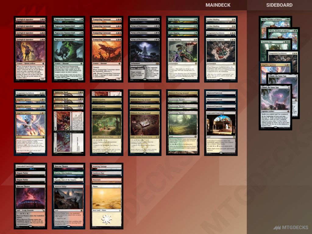 MTG Standard Outlaws of Thunder Junction Domain Discover top decks ...