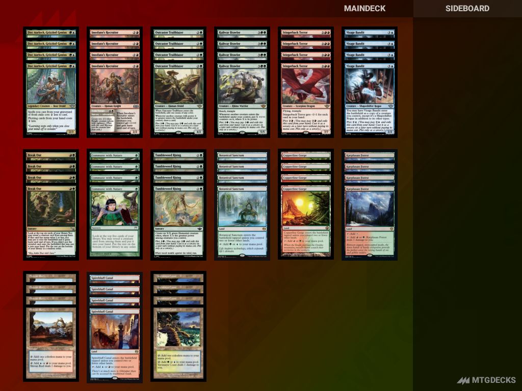 MTG Standard Outlaws of Thunder Junction Temur Aurlock top decks • MTG ...