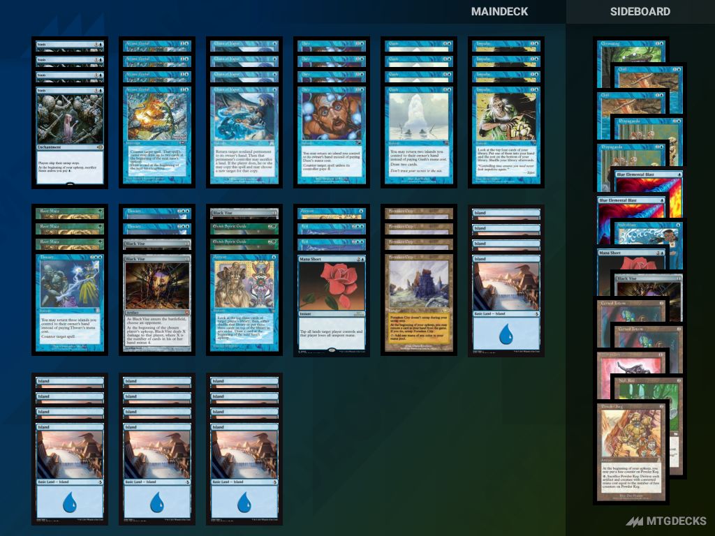 Premodern UG stasis deck by El_1gG • MTG DECKS