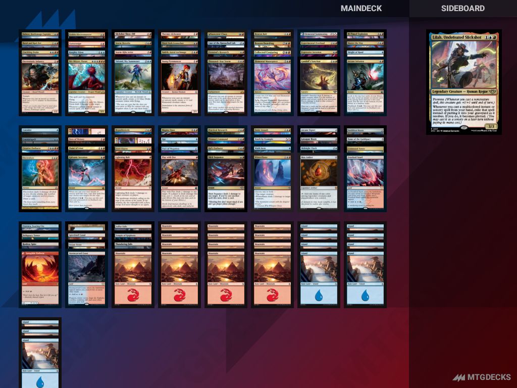 Historic-Brawl Lilah, Undefeated Slickshot deck by bigbadbeef • MTG DECKS