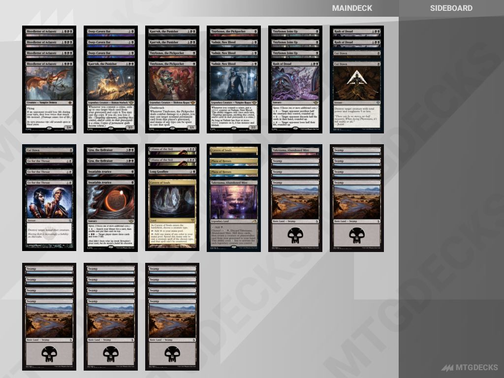 Arena Standard Rakdos Vampires deck by Numbskull • MTG DECKS