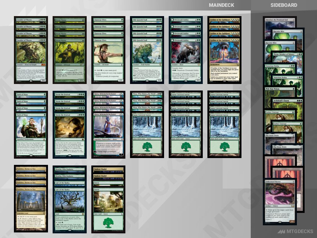 Pioneer Green Devotion deck by Uvenwraith • MTG DECKS