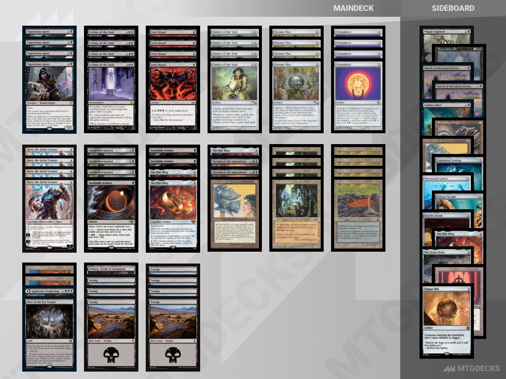 MTG Legacy Mono Black Prison top decks • MTG DECKS