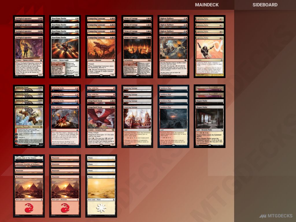 MTG Standard Outlaws of Thunder Junction Boros Discover top decks • MTG ...