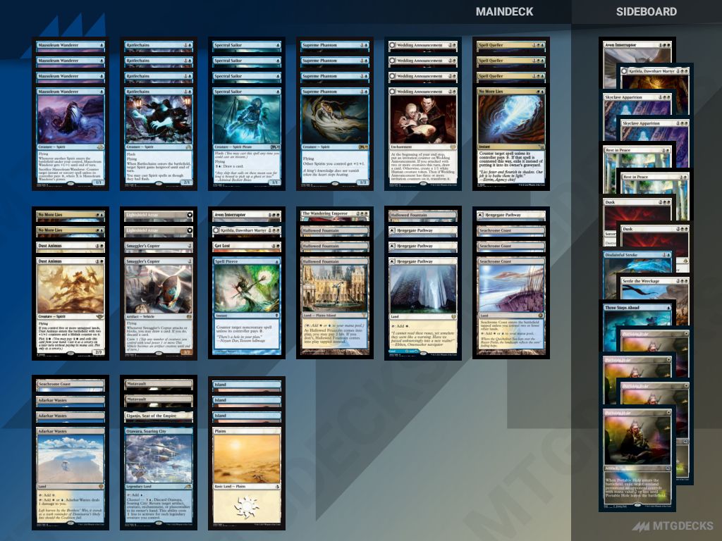 Pioneer Spirit deck by Inaba Konan • MTG DECKS