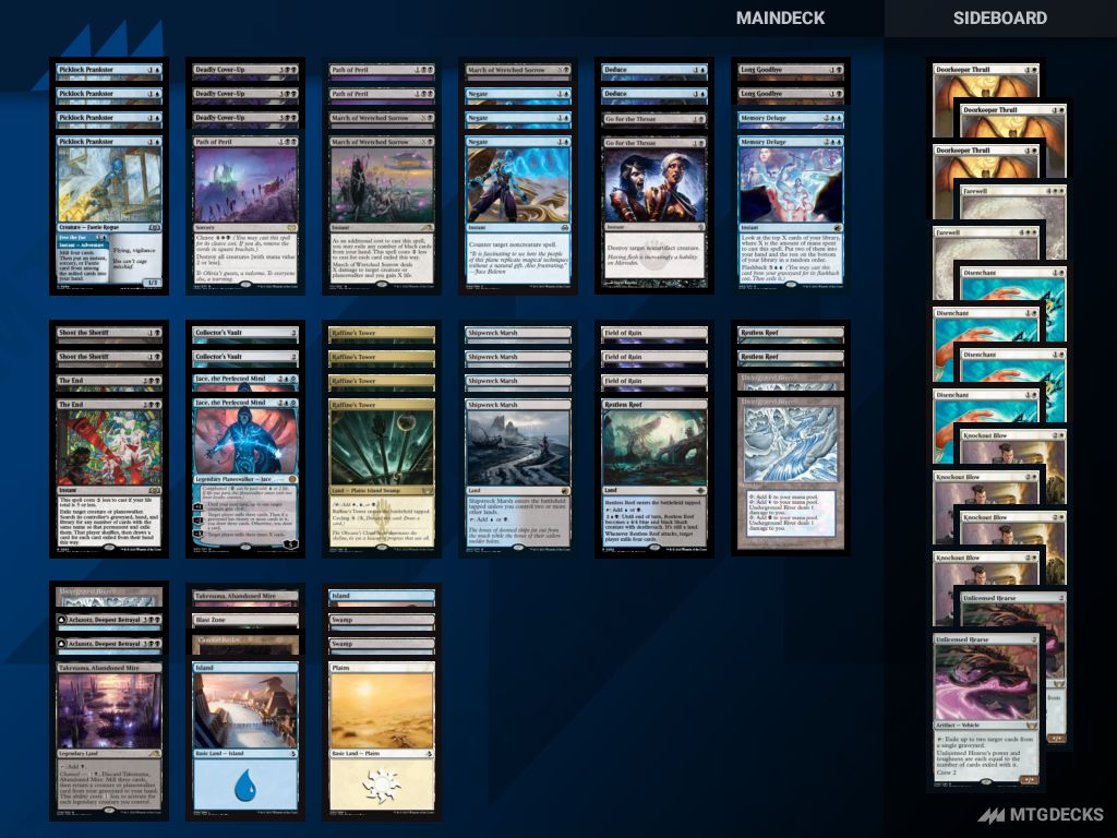 Arena Standard Dimir Control deck by Platinum-Mythic Rank Player • MTG ...