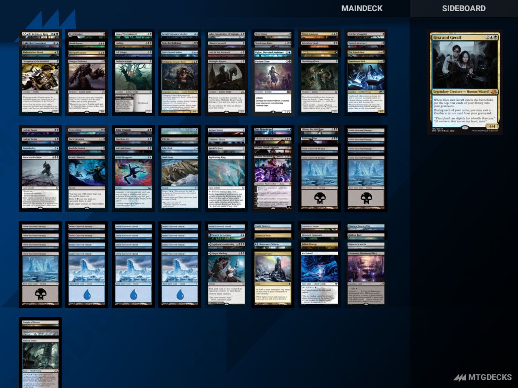 Historic-Brawl Gisa and Geralf deck by MTGA-Assistant-Meta • MTG DECKS
