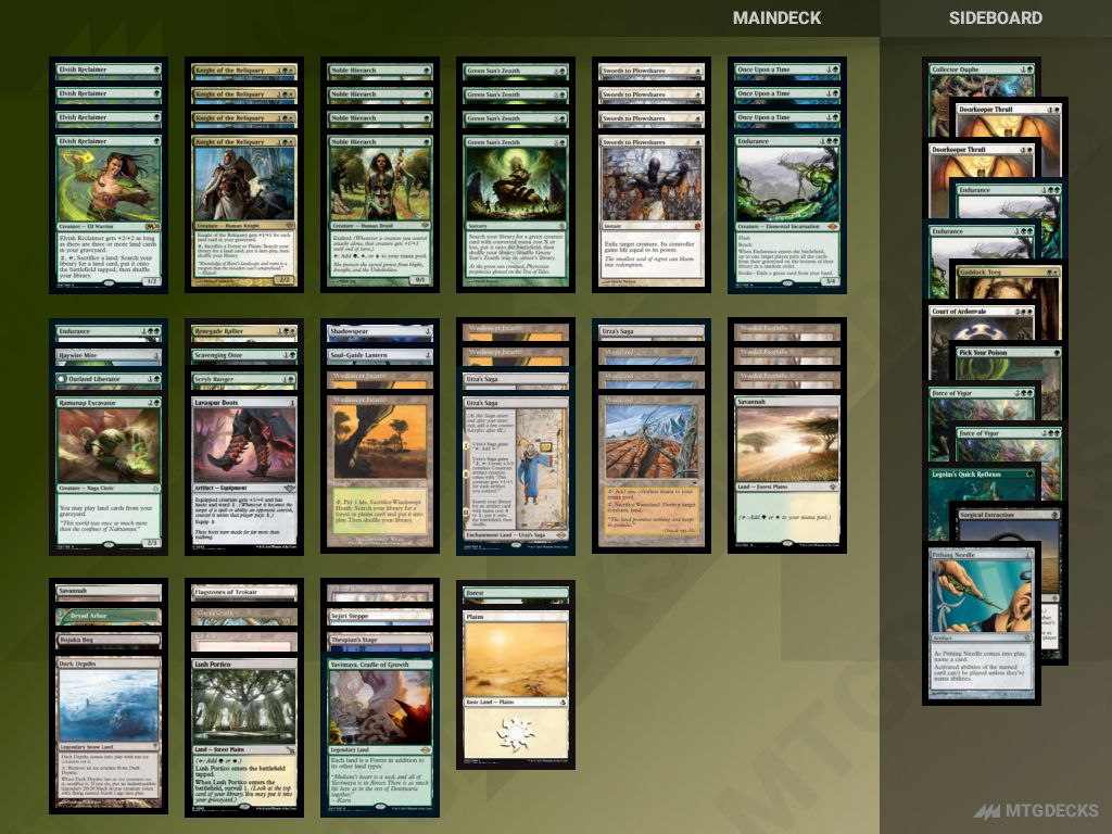 Legacy Reclaimer Saga Maverick deck by strassdaddy • MTG DECKS