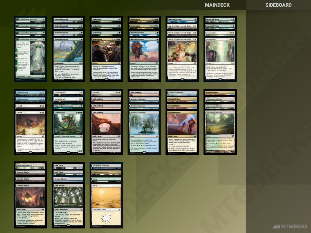 Arena Standard Bant Control deck by SkyBLUEkepl • MTG DECKS