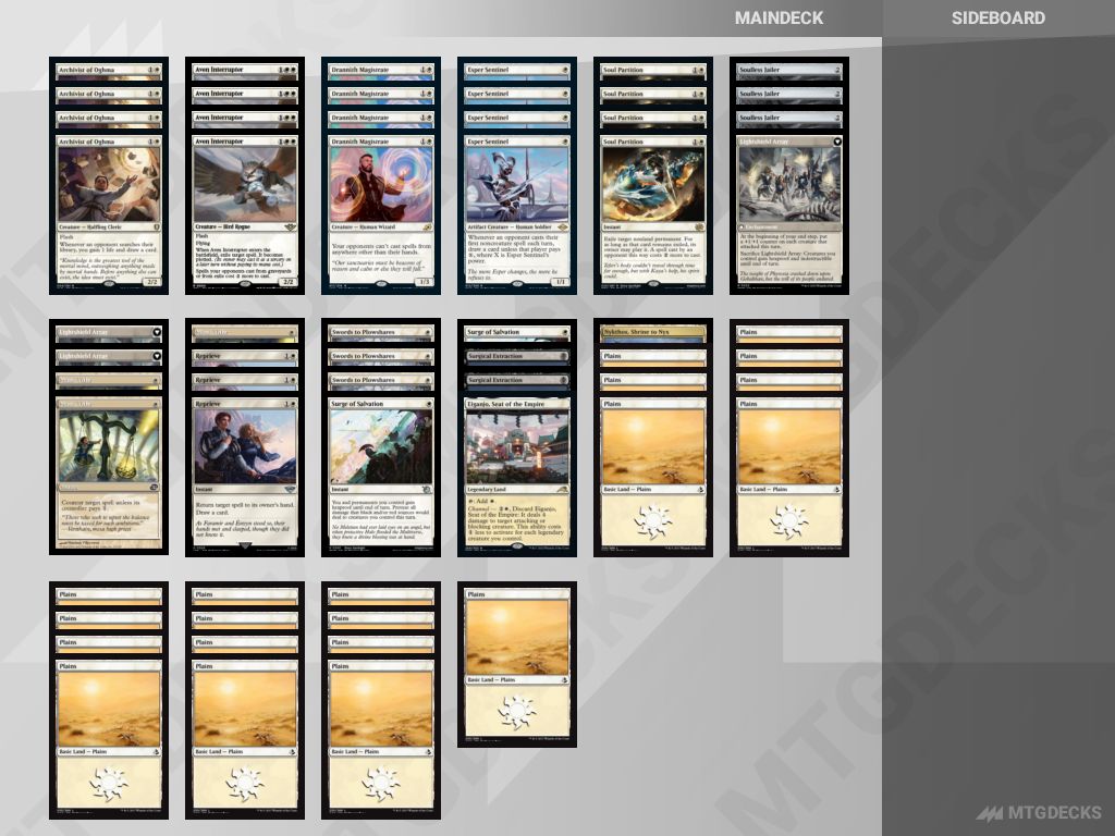 Timeless Mono White deck by MTGA-Assistant-Meta • MTG DECKS