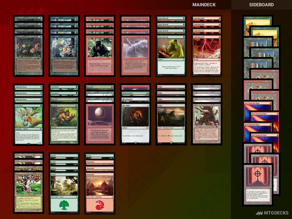 Old-school Aggro deck by Nathan McColloch • MTG DECKS