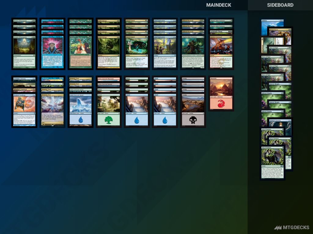 Legacy Four-color Combo deck by serenechaos • MTG DECKS