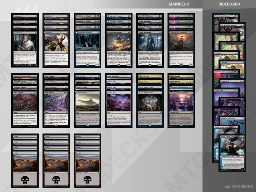 Arena Explorer Mono Black Devotion deck by Numbskull • MTG DECKS