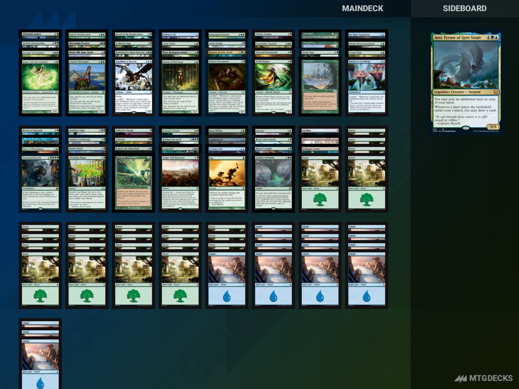 Commander blue and green landfall deck by Mob24 • MTG DECKS