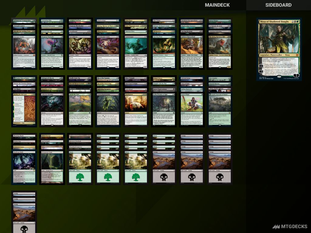 Historic-Brawl Nissa of Shadowed Boughs deck by MTGA-Assistant-Meta ...