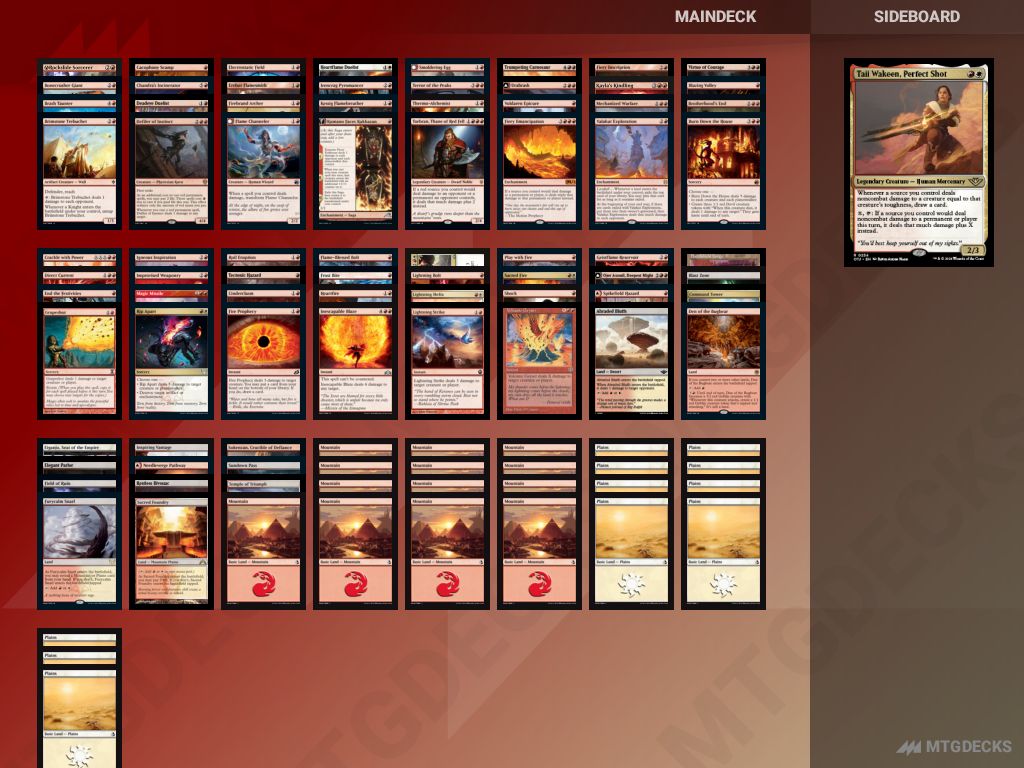 Historic-Brawl Taii Wakeen Perfect Shot deck by watchmyslippers • MTG DECKS