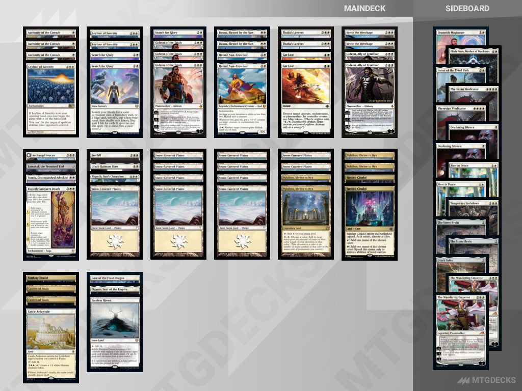 MTG Pioneer Mono White Devotion top decks • MTG DECKS