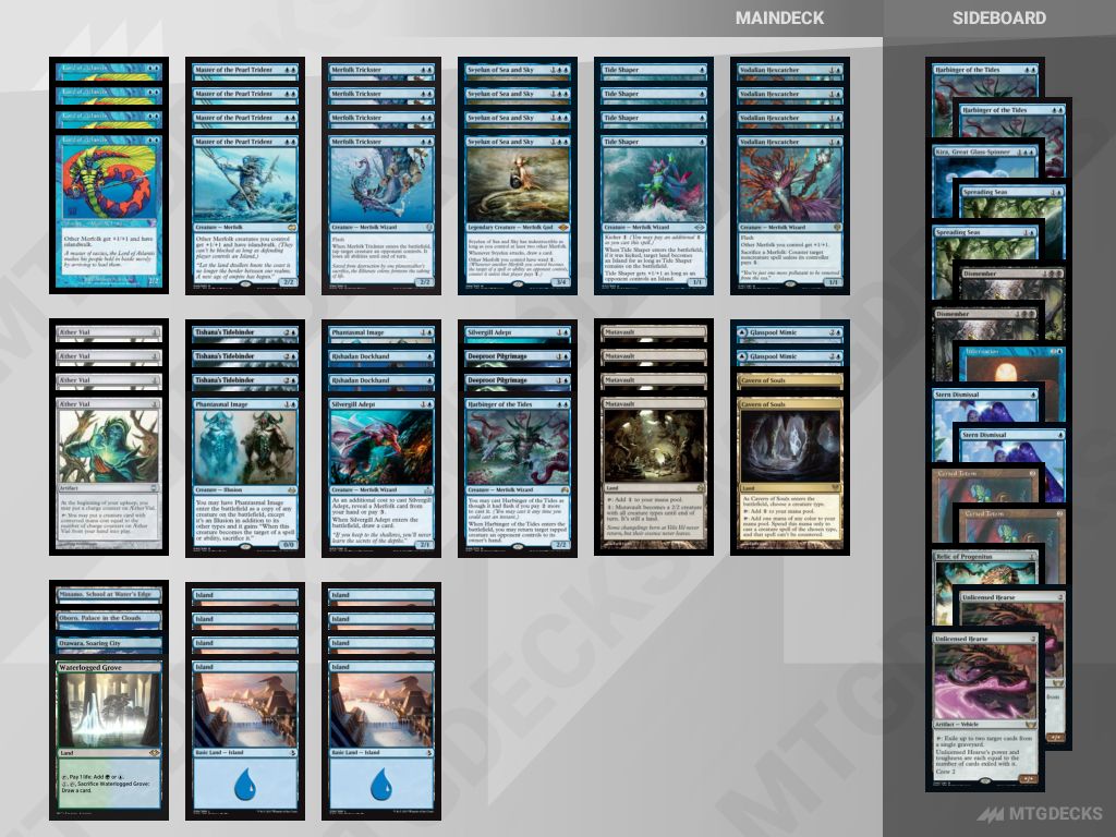 Modern Merfolk deck by アベ コウダイ • MTG DECKS