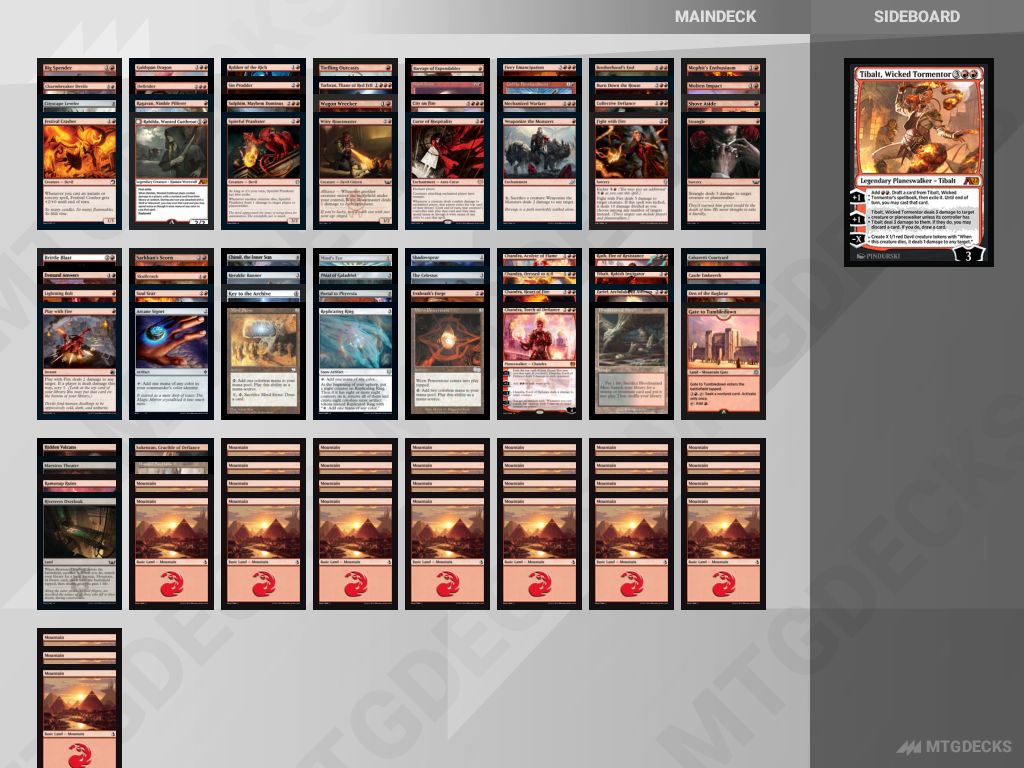 Historic-Brawl Tibalt, Wicked Tormentor deck by HistoricBrawler • MTG DECKS