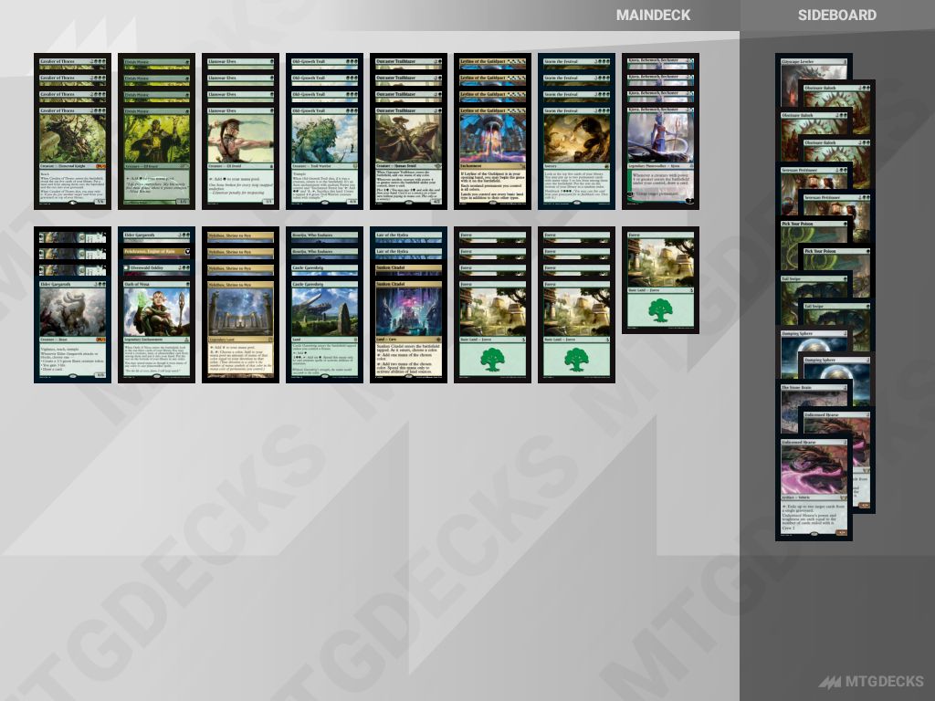Pioneer Green Devotion deck by ReelBigFish • MTG DECKS