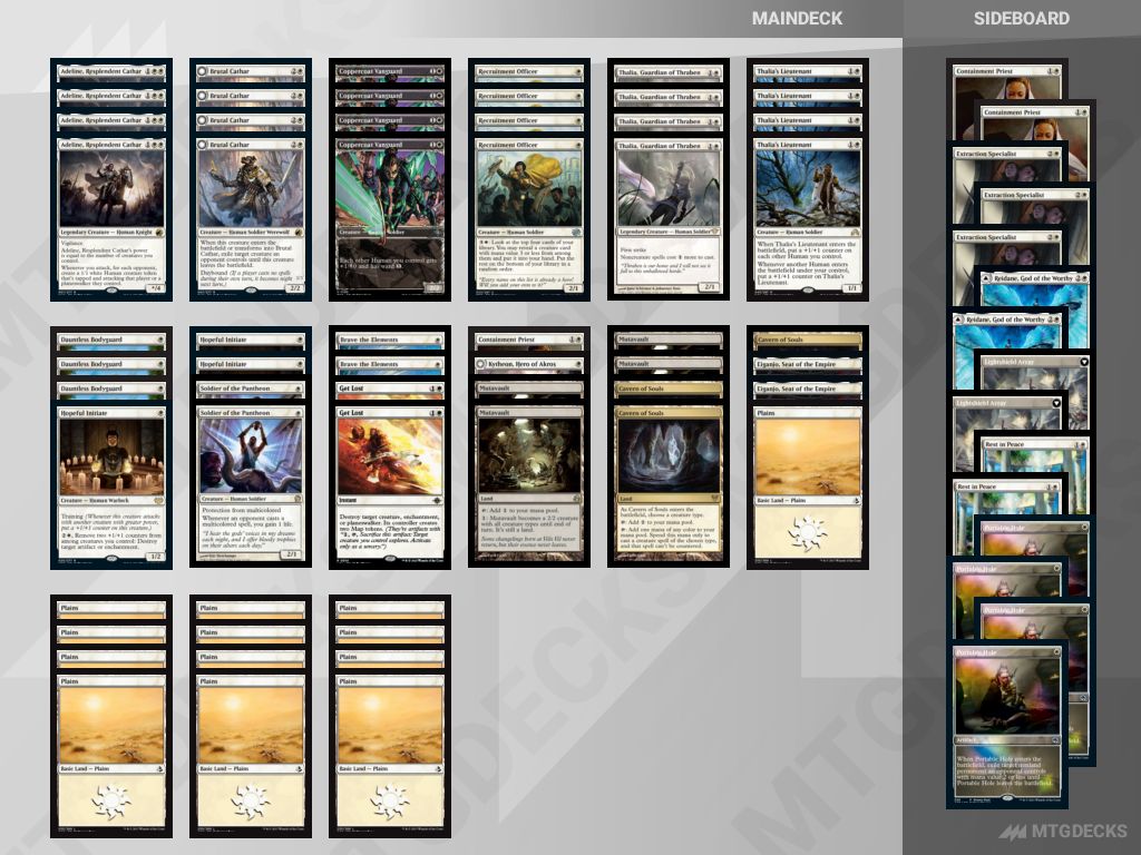 Pioneer Human deck by サトウ シュン • MTG DECKS