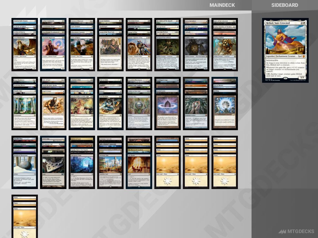 Commander Heliod, Sun-Crowned deck by Nicholas Marquette • MTG DECKS