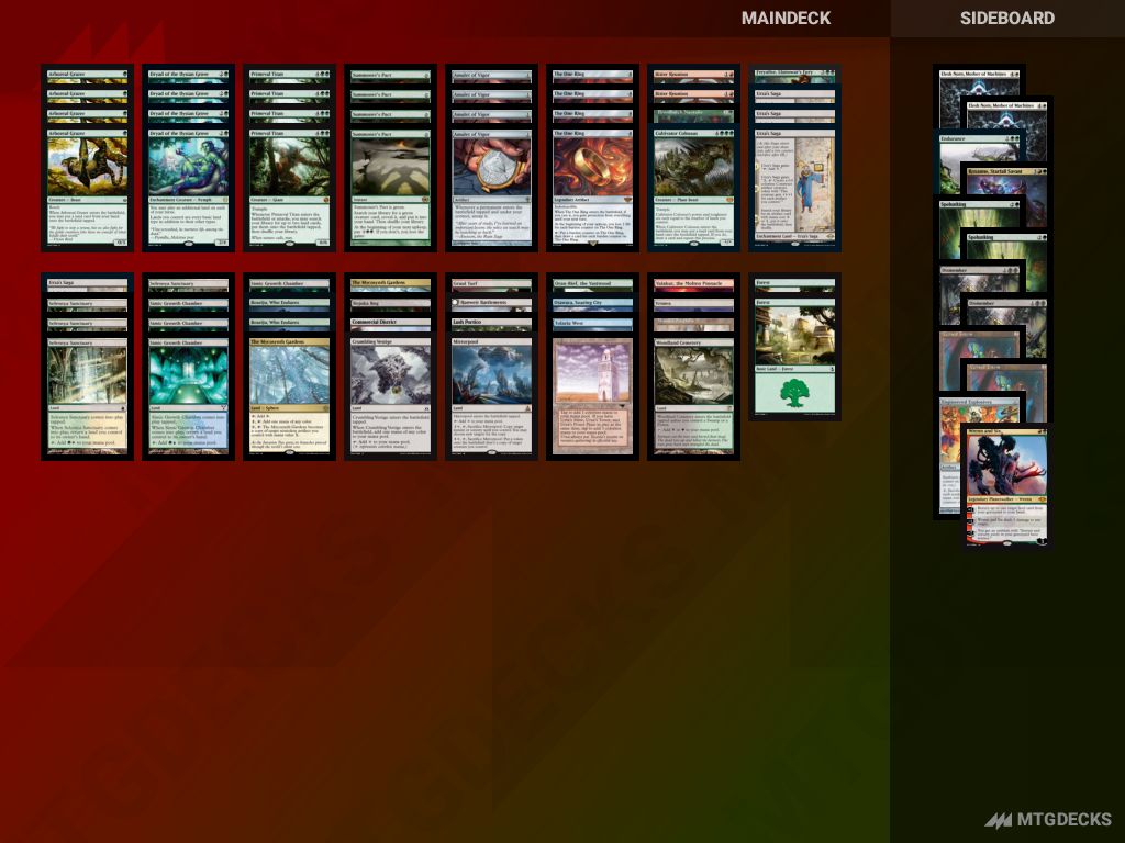 Vintage Amulet Titan - MH3 Stock deck by deftjad • MTG DECKS