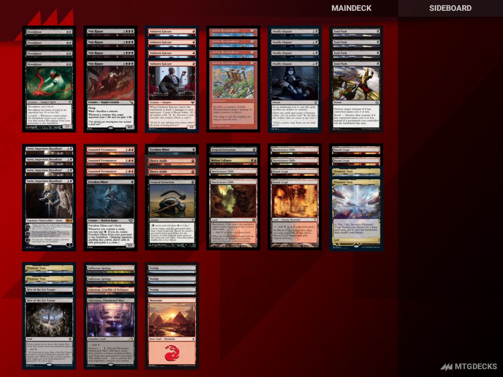 Arena Historic h rakdos vampire bo1 deck by Nytoks • MTG DECKS