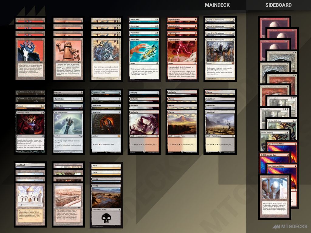 Old-school Abyss Knight deck by Laia Gonzalez • MTG DECKS