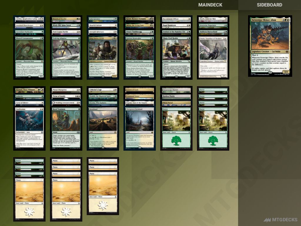 Brawl Sovereign Okinec Ahau deck by MTGA-Assistant-Meta • MTG DECKS