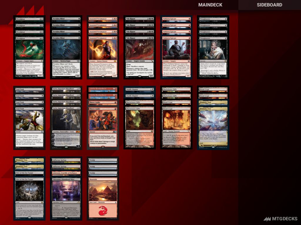Arena Historic h rakdos vampire bo1 deck by Nytoks • MTG DECKS