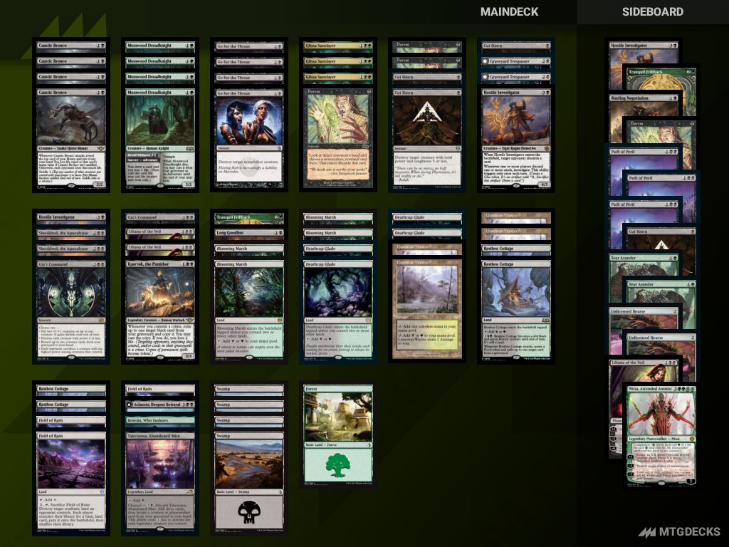 Standard Golgari Midrange deck by Alexis Cuevas • MTG DECKS
