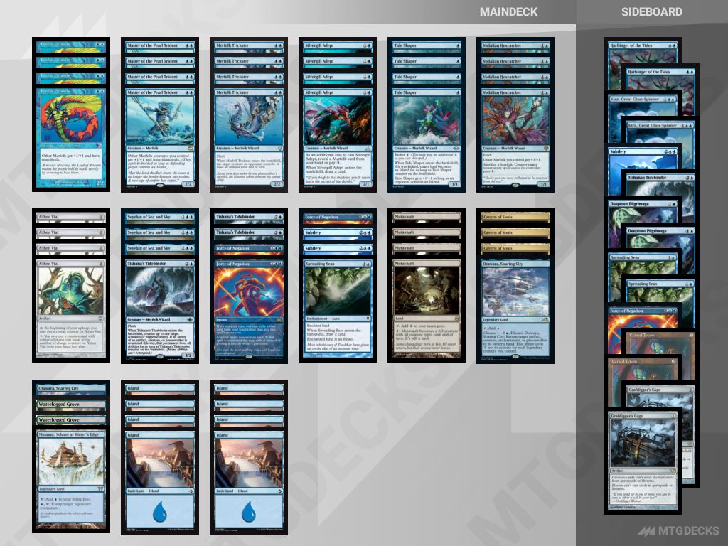 Modern Merfolk deck by Tsuji Ryosuke • MTG DECKS