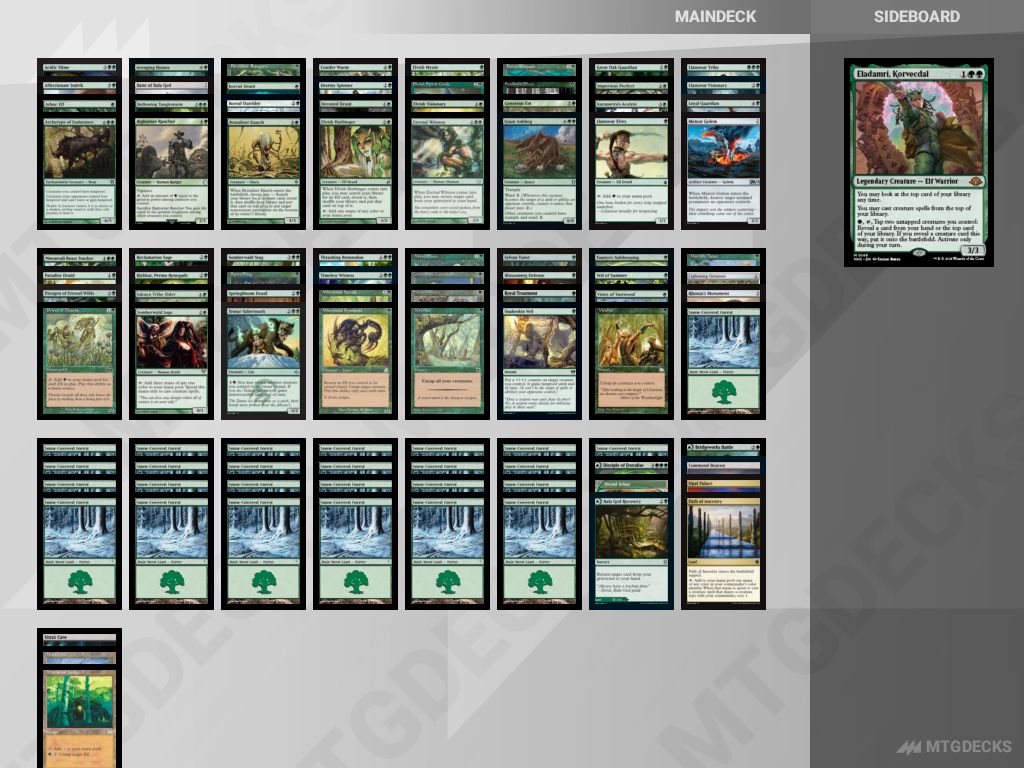 Duel-Commander Eladamri, Korvecdal [Rareless] (att. MH3) deck by ...