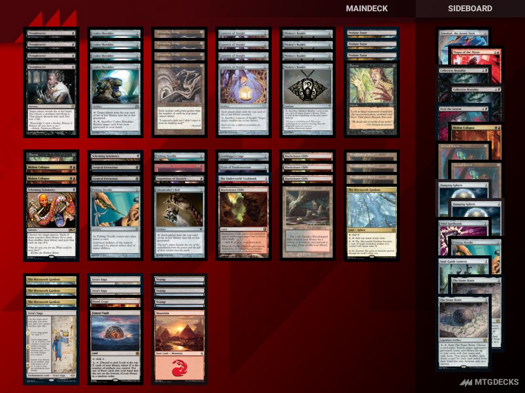 Modern RB Moon Symmetry Lantern deck by entuo • MTG DECKS