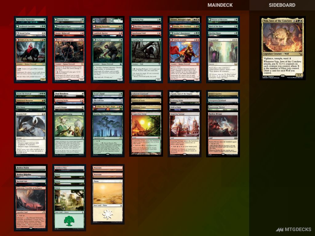 Brawl Voja, Jaws of the Conclave deck by MTGA-Assistant-Meta • MTG DECKS
