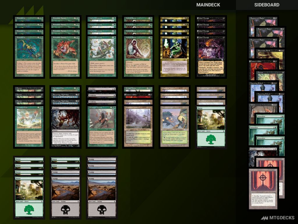 Premodern The Rock deck by Matteo Marinacci • MTG DECKS