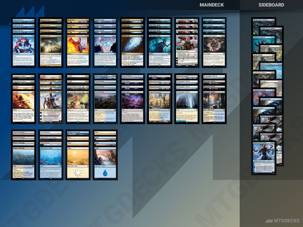 Pioneer Mono-Blue Control deck by Damian Del Nero • MTG DECKS