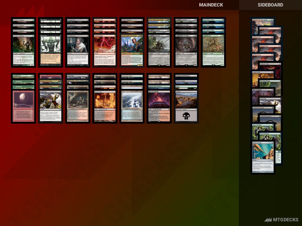 Arena Timeless Shadow 'em out (2) deck by Chesthair • MTG DECKS